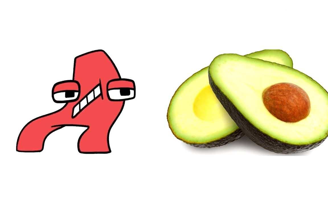 如果字母人变成水果,牛油果,荔枝,香蕉,榴莲,你选哪个?