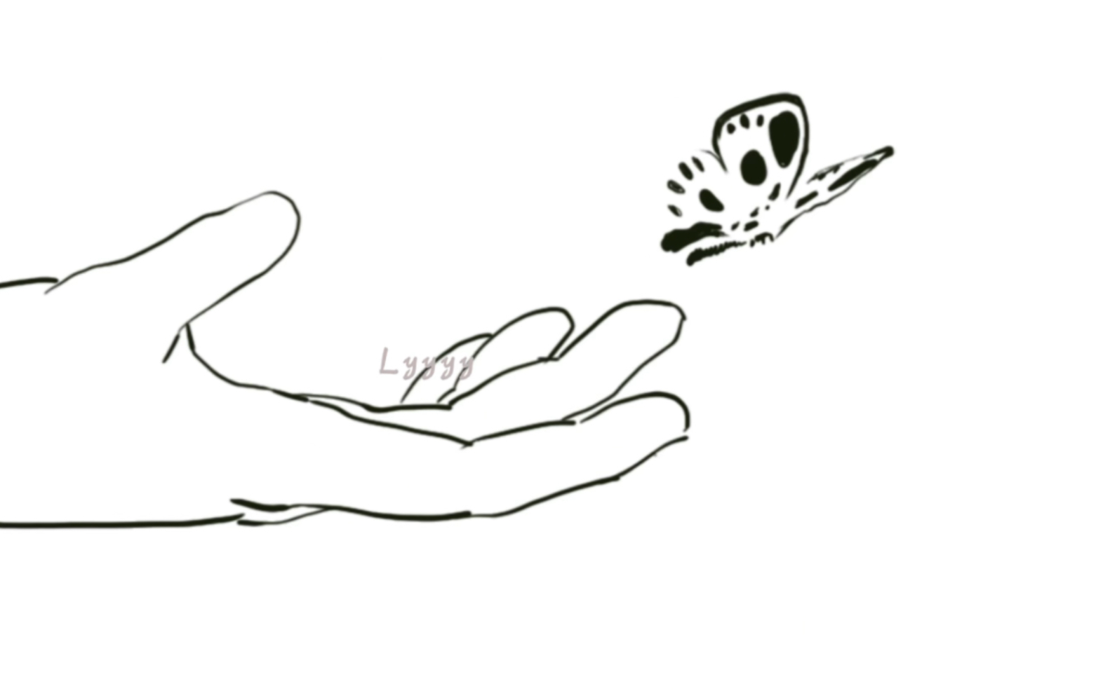 Ps动画练习分享—手和蝴蝶