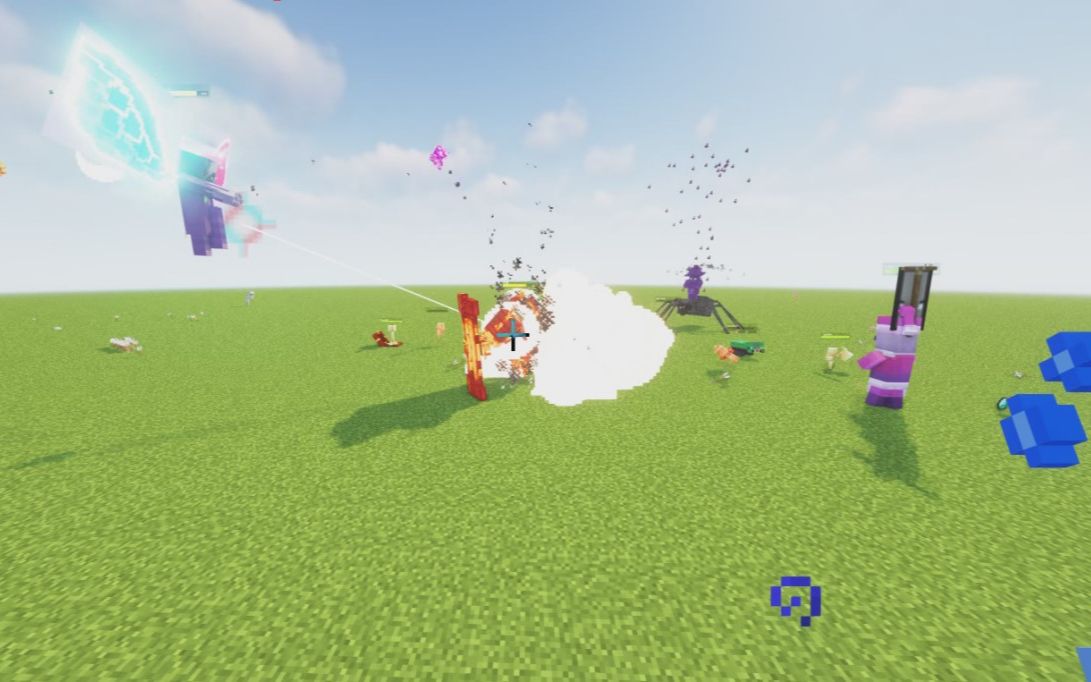 Minecraft (我的世界)1.19.2 灾厄三巨头(附魔加强版)vs 焰魔