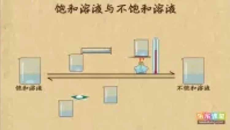 初中化学九年级下册 饱和溶液和不饱和溶液