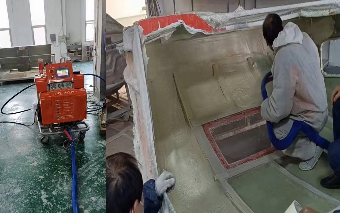 山东九旭聚氨酯发泡机模具发泡一键式灌注喷涂 模具填充