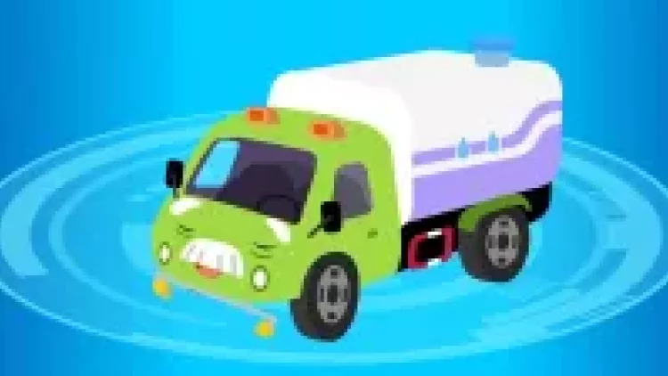 贝乐虎儿童音乐剧之超级汽车 第6集 慢吞吞的洒水车
