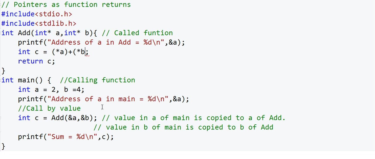 14 pointer as function returns