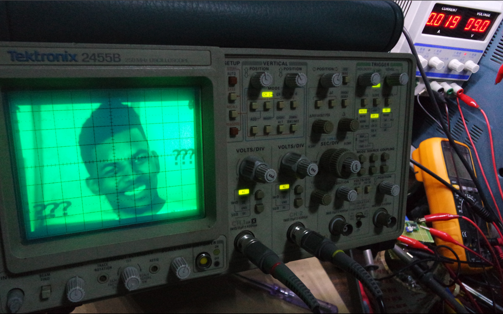 一起来把示波器变成小电视