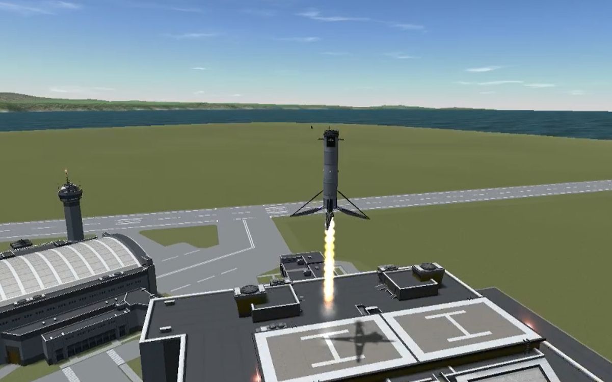 【KSP】自动着陆算法-VAB楼顶的定点着陆