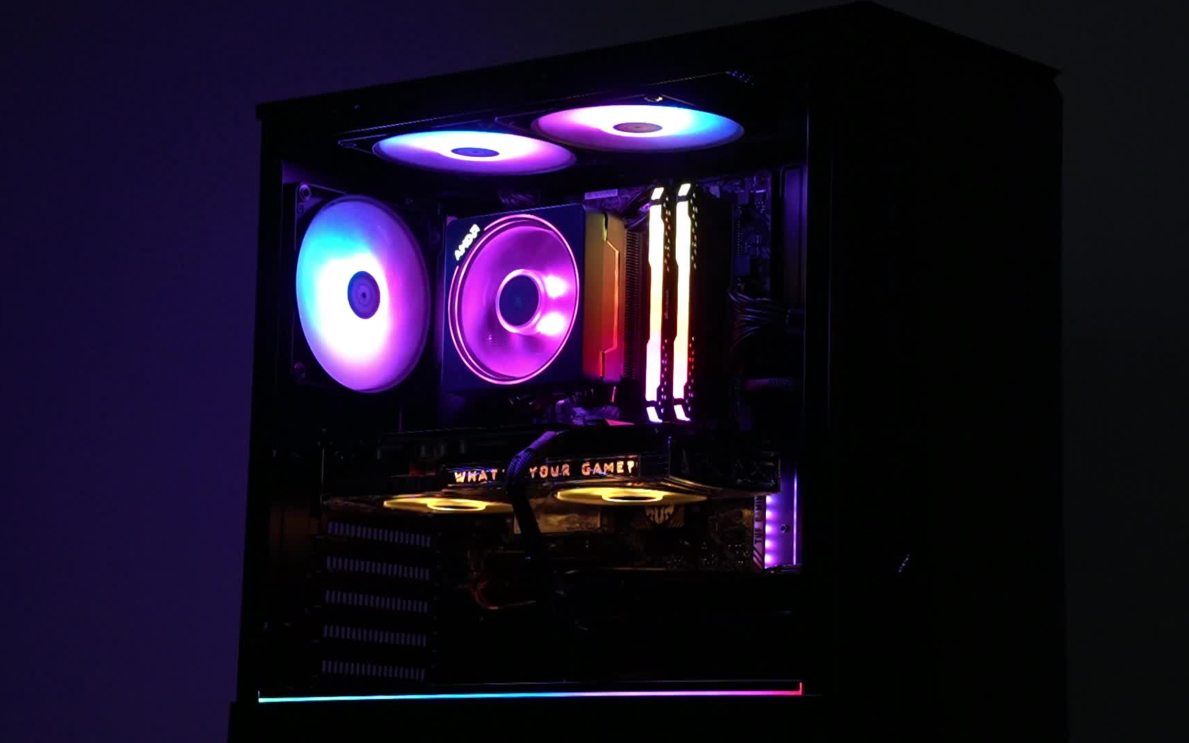 ...3600+RTX2060 16G RGB内存 512GNVME固态机箱按钮同步控制灯光