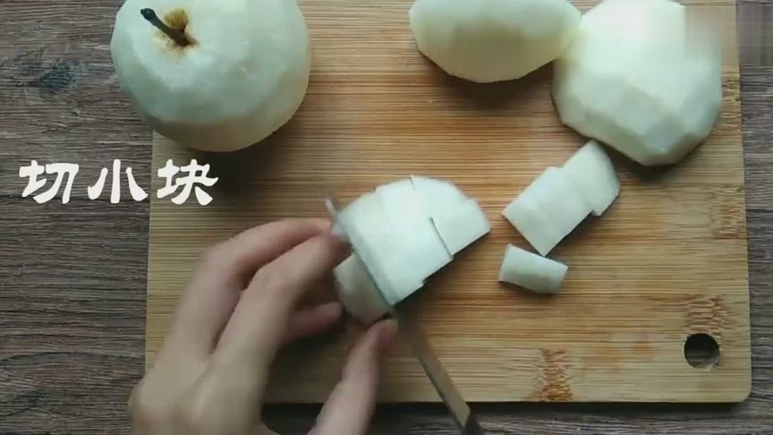 冰糖雪梨最快速的做法,清热润肺,止咳化痰,冬天干燥更要多喝