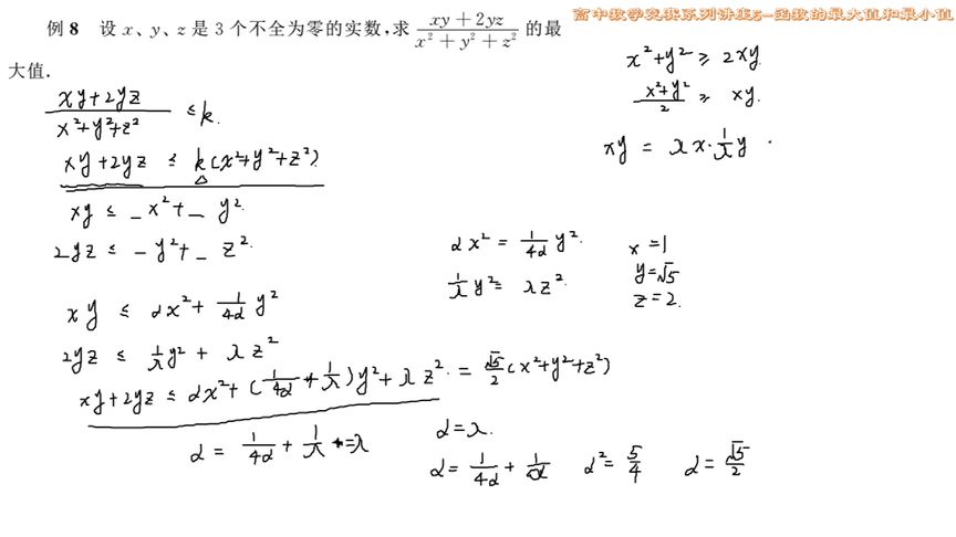 高中数学竞赛系列讲座6-函数的最大值和最小值8