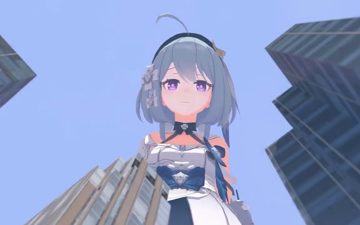 MMD 巨大化巨大娘摧毁城市pt1