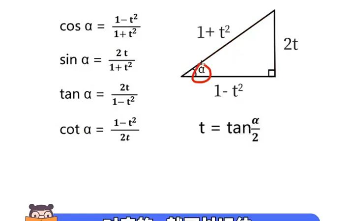 三角函数万能公式的超强记忆方法,掌握了技巧,做题不在有难度