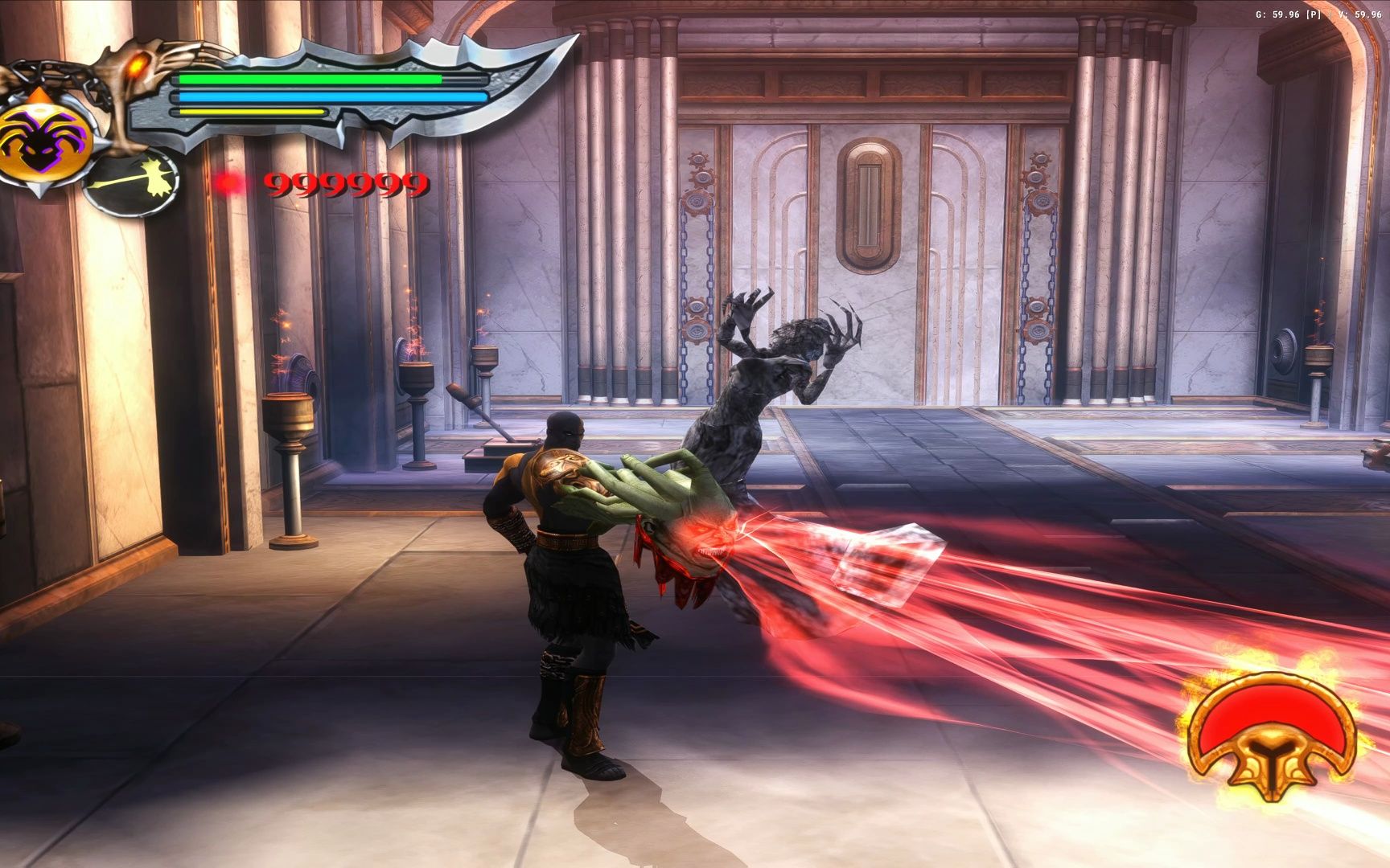 《战神2》PC4K60FPS高清|PCSX2 1.7|PS2模拟器_游戏试玩