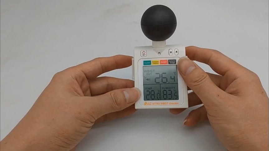AZ87783 穿戴式防中暑WBGT热指数计