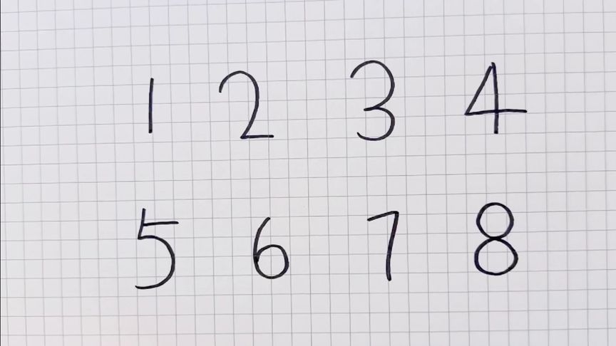 用数字1到8画画建议收藏