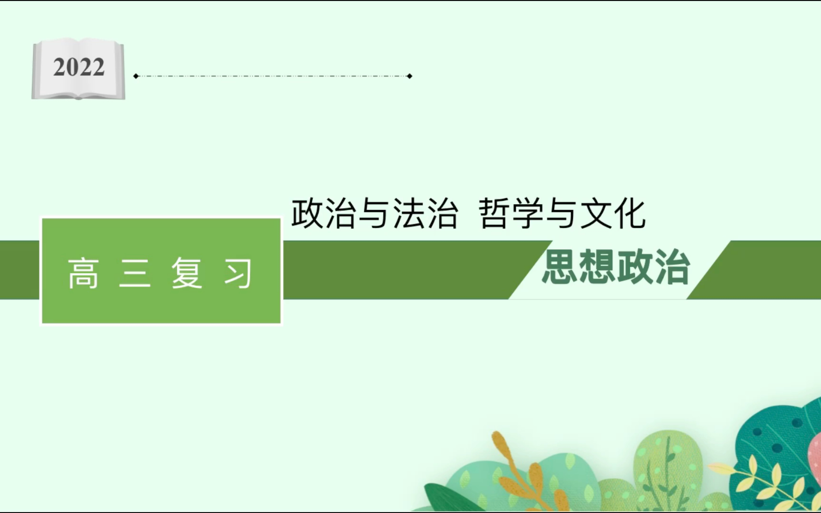 高中政治必修三政治与法治