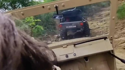 女司机第一次越野rc遥控车 rc模型 攀爬车