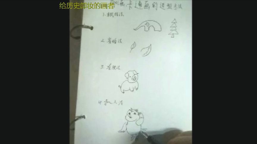 卡通画的造型方法 漫画画法 绘画技法 教程