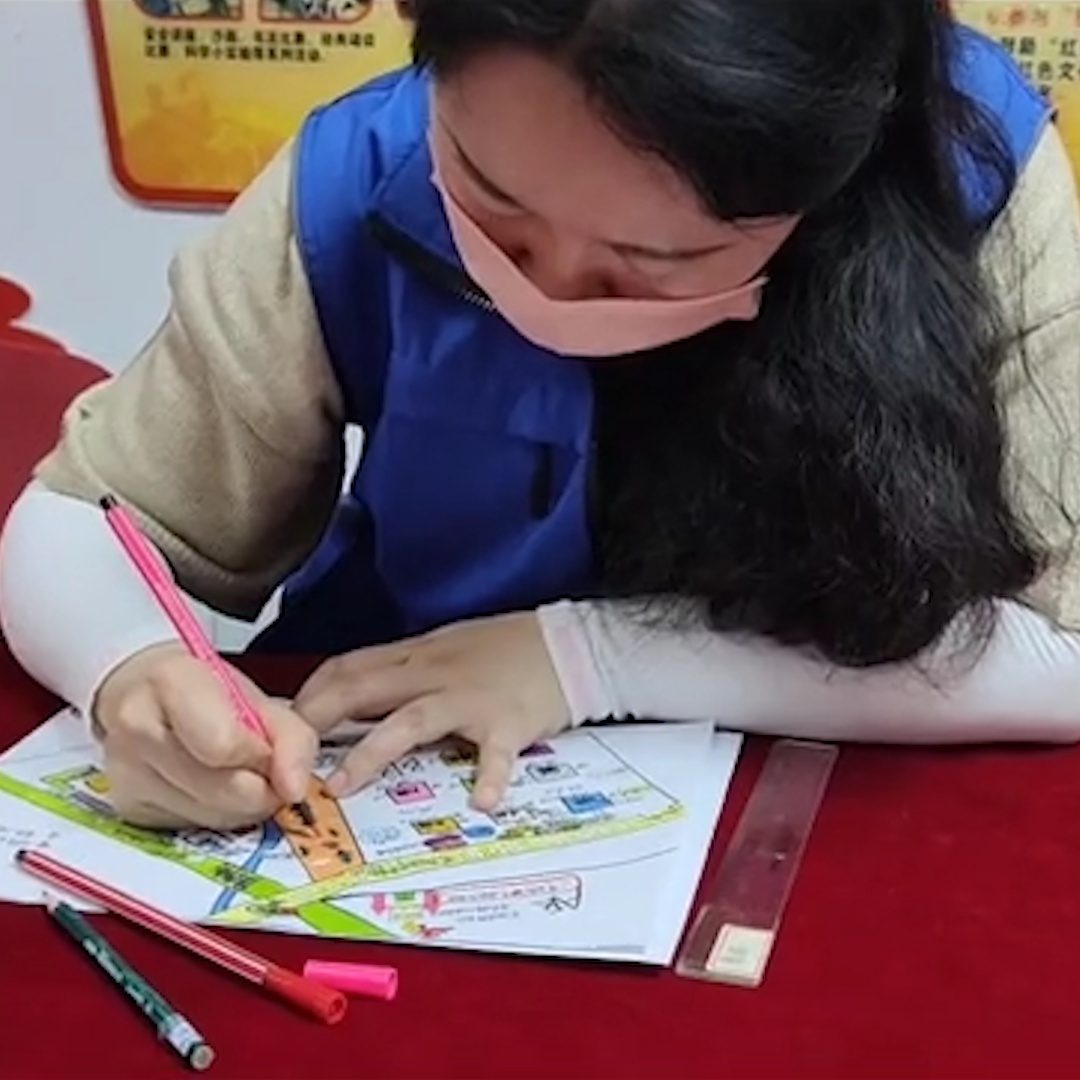 我的网格我最熟!社区网格员比拼手绘小区地图