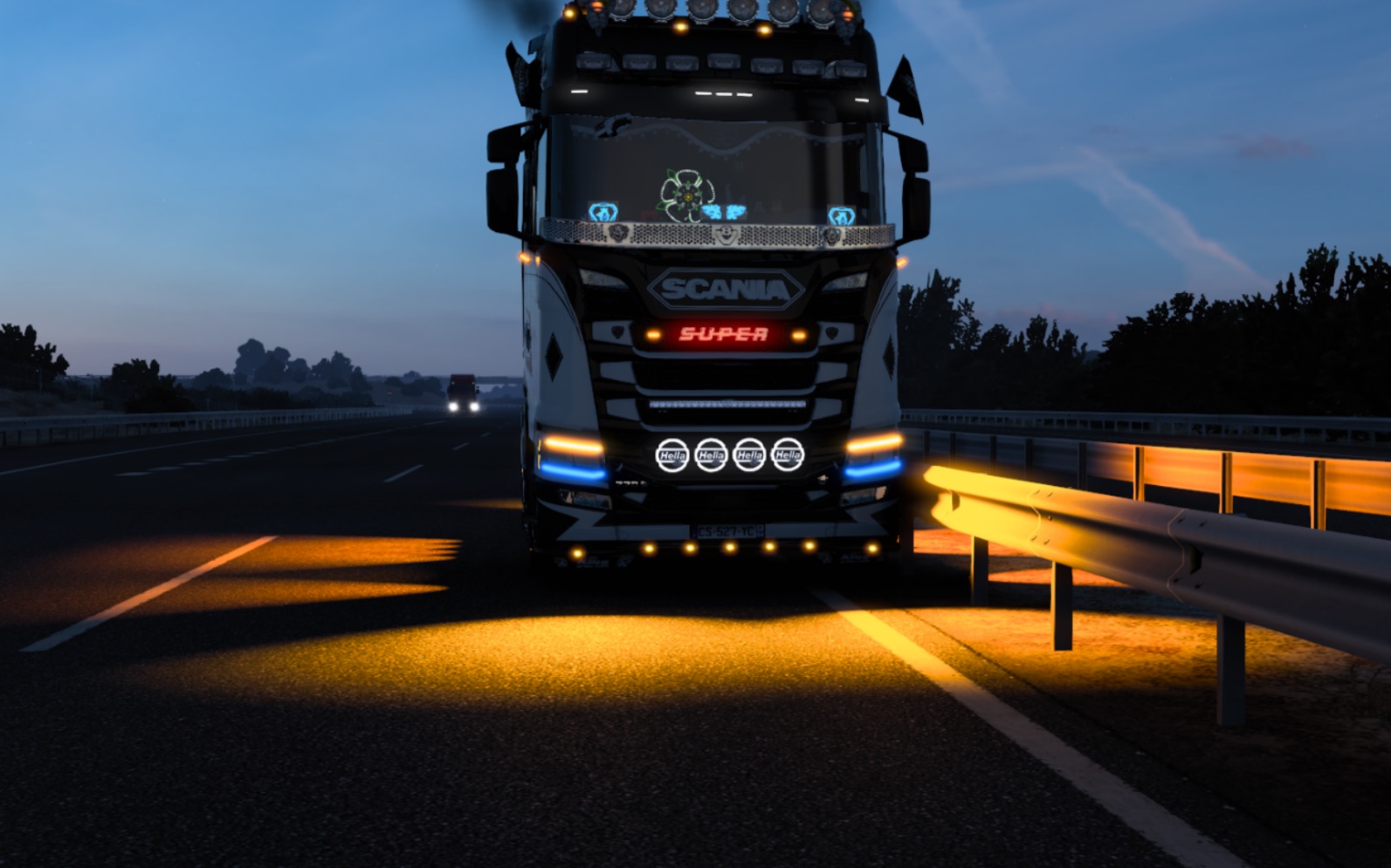 欧卡2:自制斯堪尼亚流水转向灯+日间行车灯mod /home 可联机!单机/...