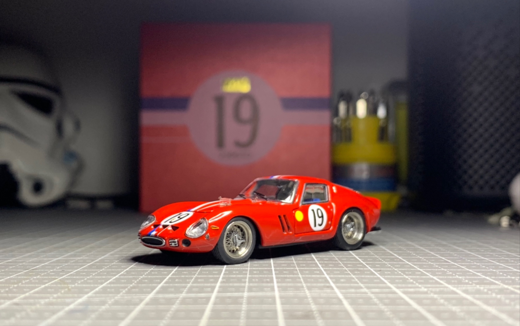 PGM 1:64 法拉利250GTO 19号冠军车涂装 合金全开仿真汽车模型 ...