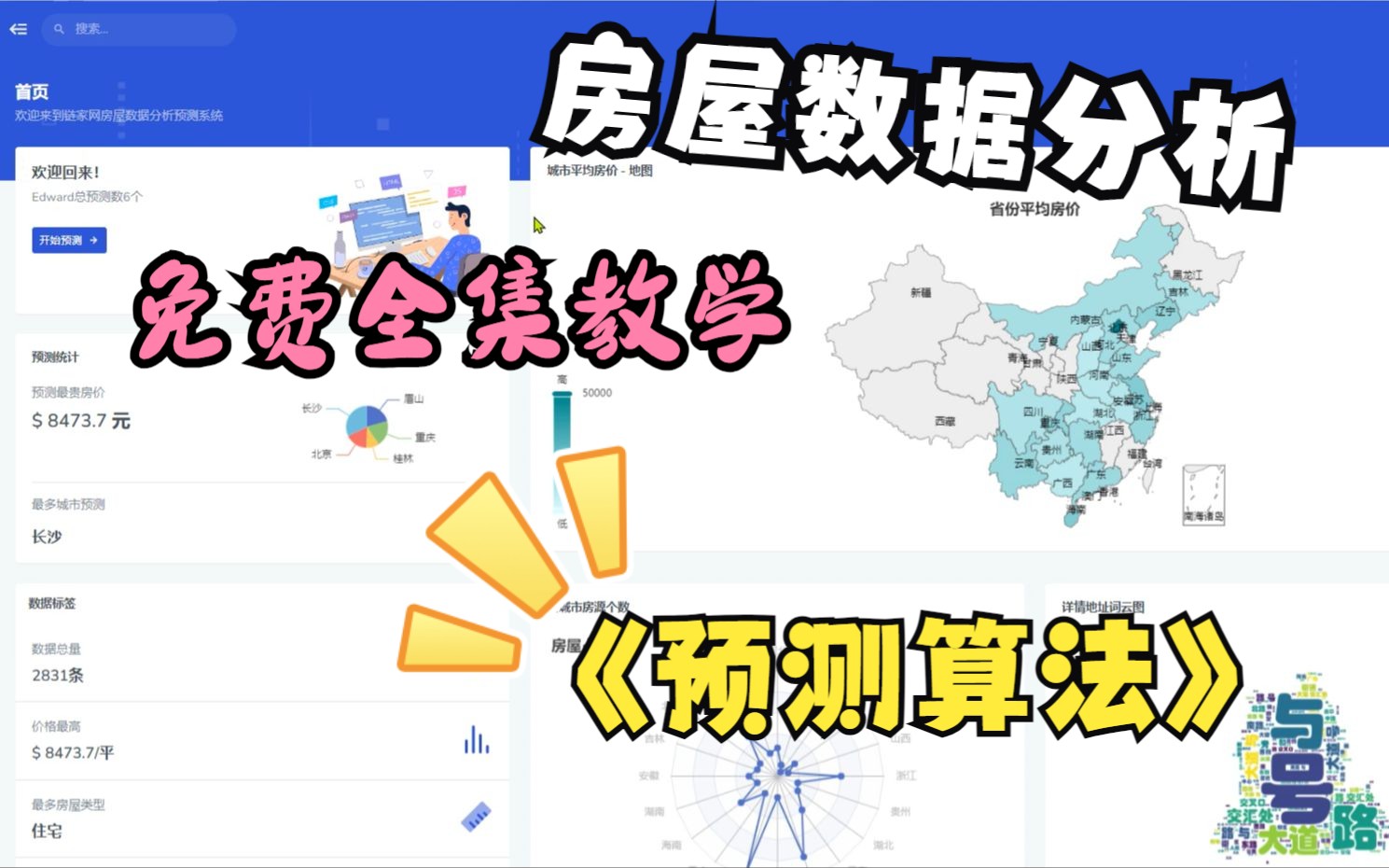 【机器学习】python房屋数据分析可视化预测系统,计算机毕业设计