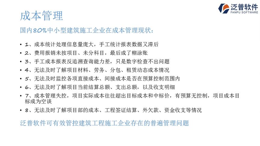 工程项目成本管理软件