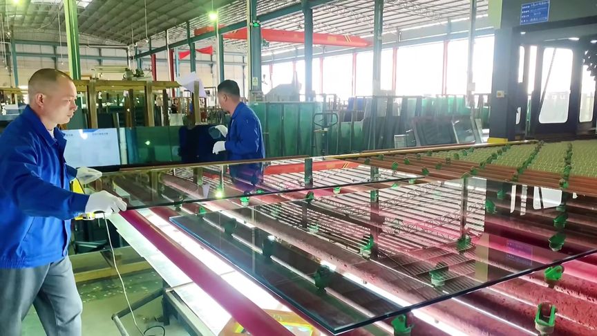 了解下钢化玻璃的生产过程。#钢化玻璃 #玻璃 #玻璃厂 #玻璃加工