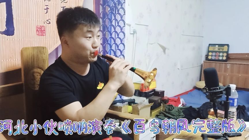 河北小伙唢呐演奏《百鸟朝凤》完整版,音色技巧,鸟叫你可听好了