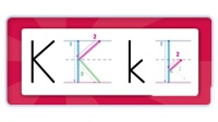 跟英语老师Jay学口语,26个字母《K》的发音、大小写书写步骤及典型...