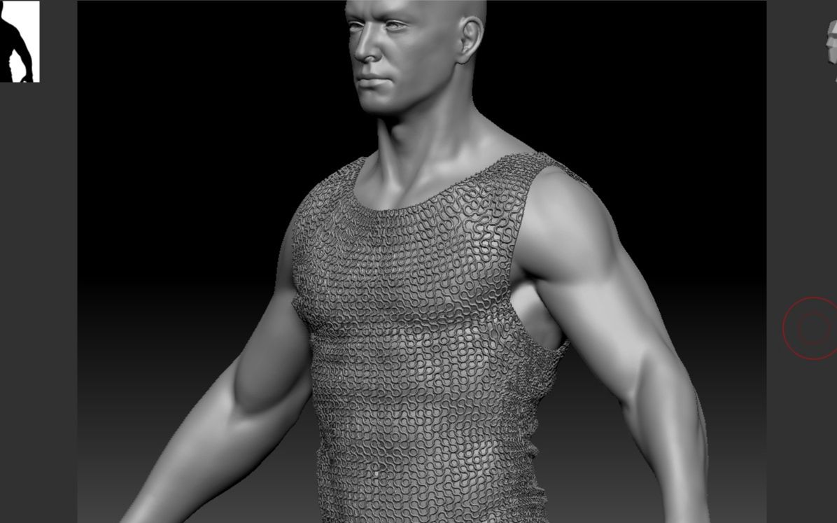 zbrush2021新功能02布料笔刷micropoly