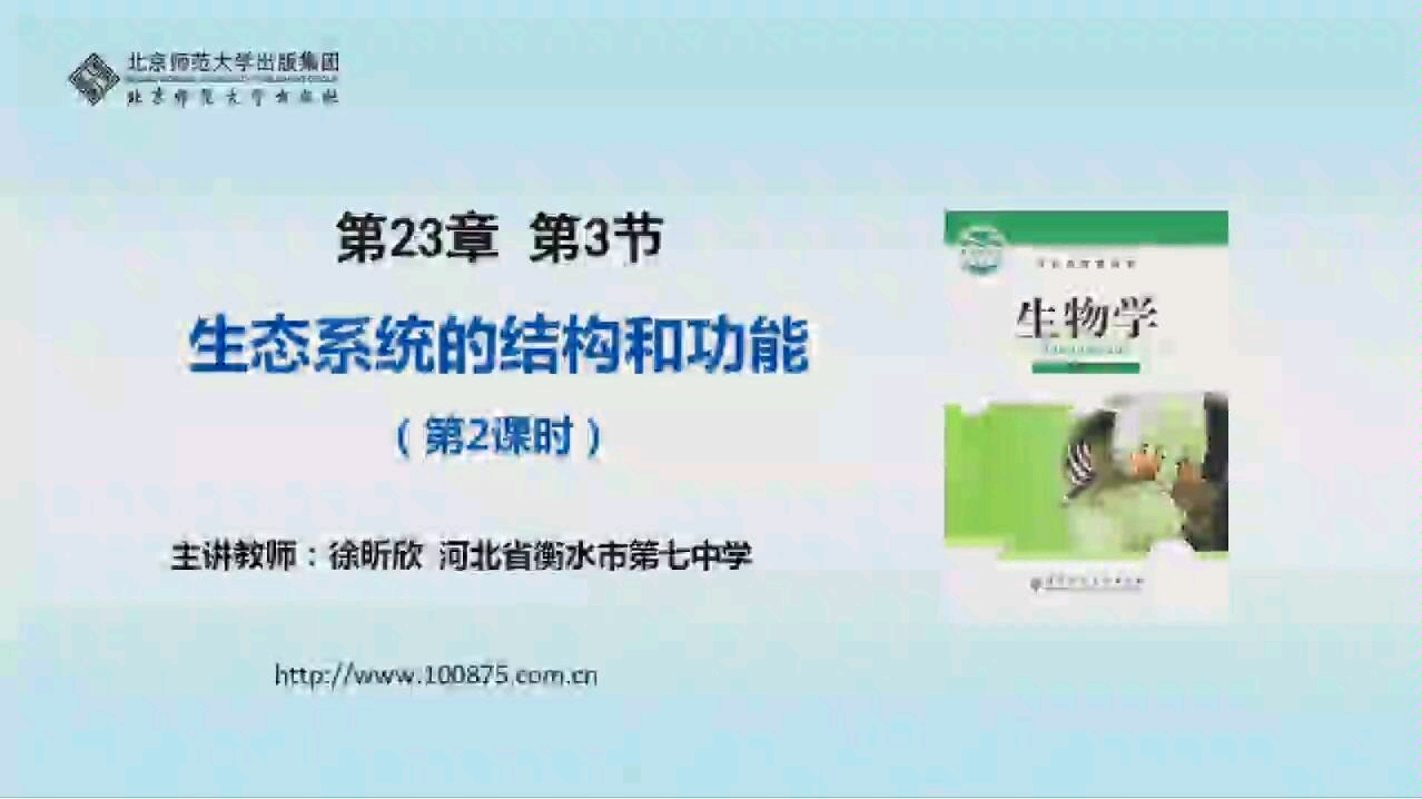 八下23章生态系统的功能