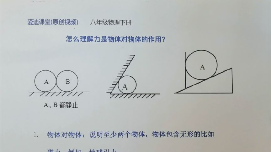 深度理解力是物体对物体的作用