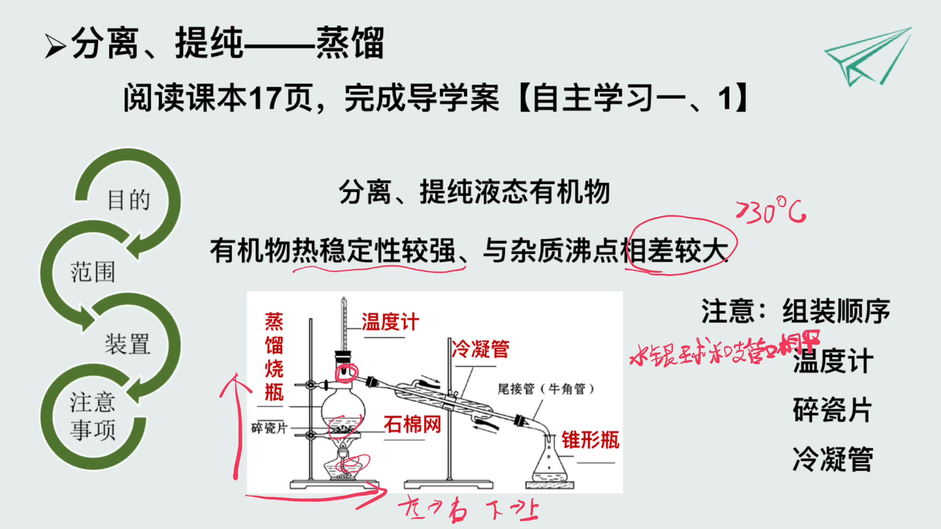 选修五 第一章第四节 有机物分离提纯的方法新课