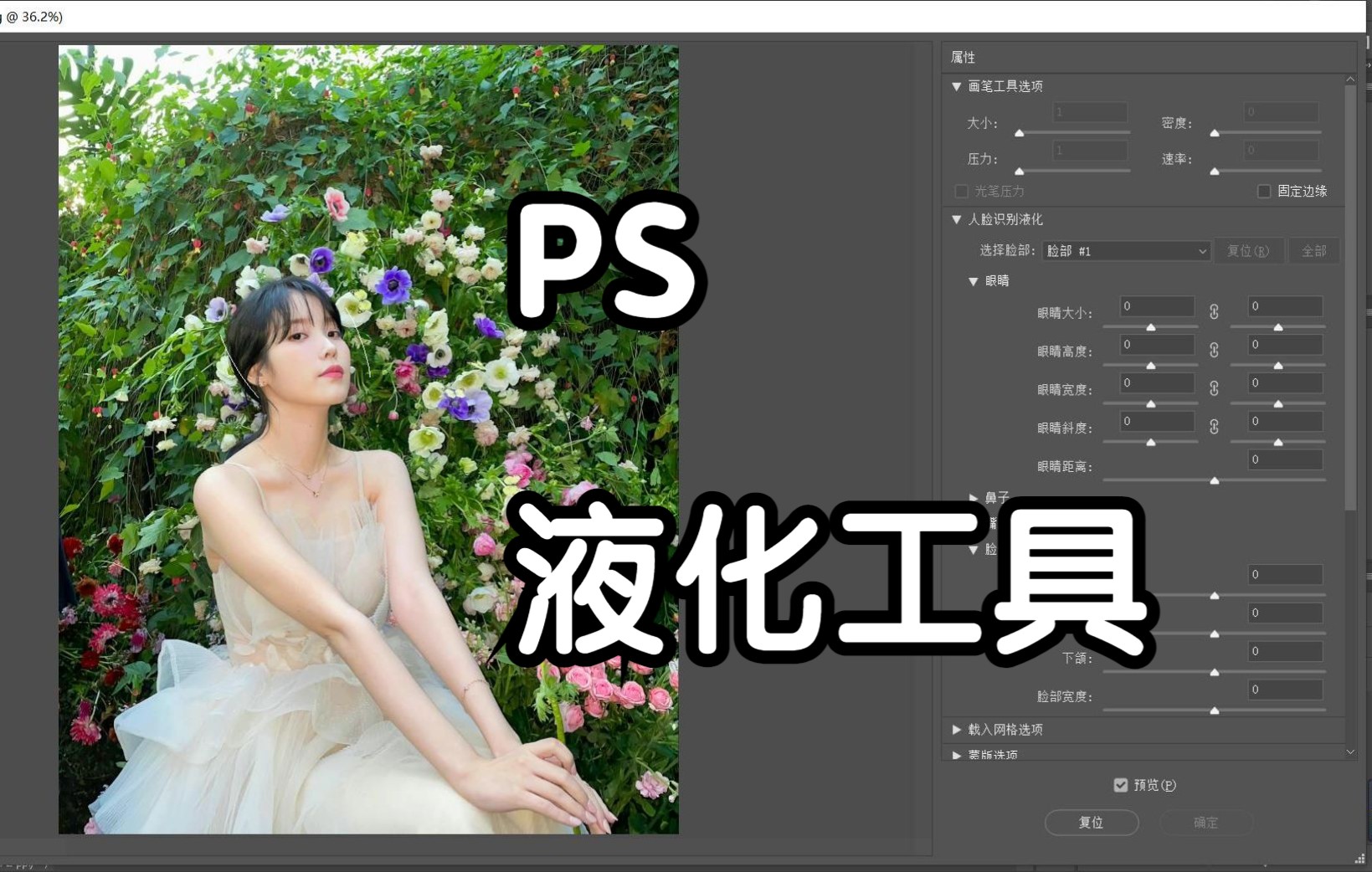 五分钟教你使用PS的 液化工具
