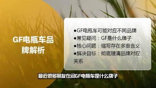 揭秘GF电动车真实身份!它到底是不是你心中的理想品牌?