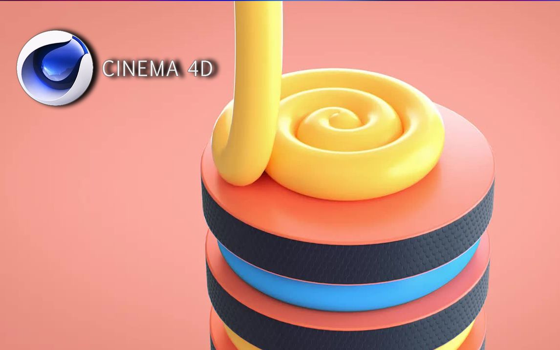 【C4D】制作美味可口的马卡龙蛋糕|教程