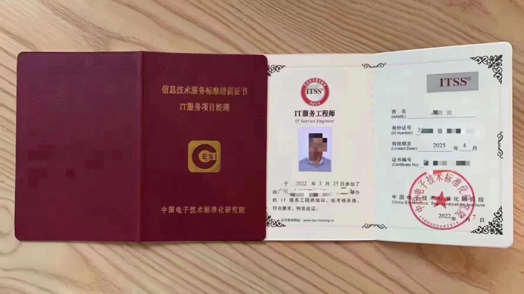 ITSS证书用途说明