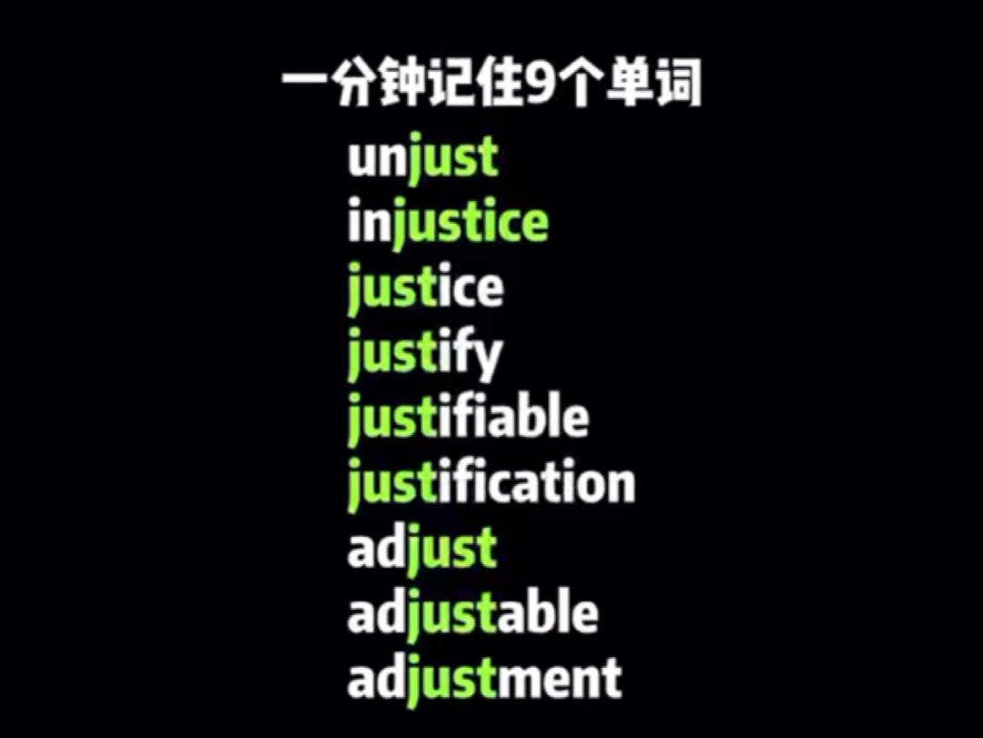 一分钟记住9个单词!彻底搞懂!英语词根词缀记忆法太牛了!
