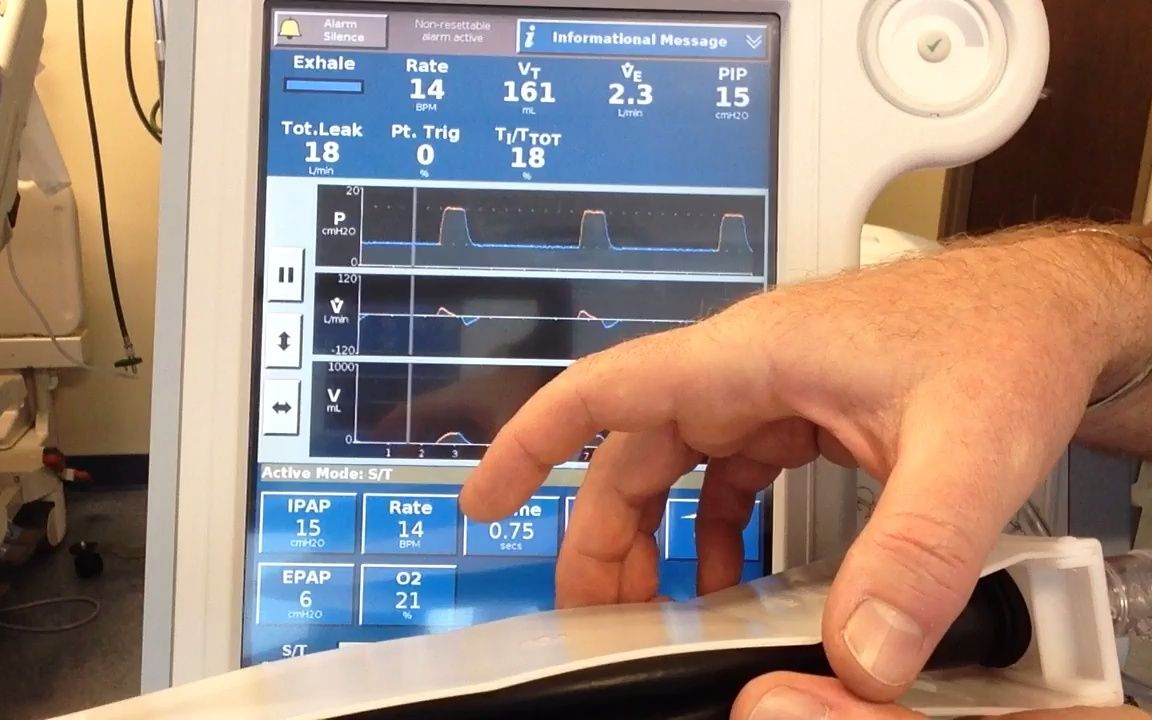 飞利浦呼吸机 V60 Phillips V60 Controls [BiPAP] include S/T、CPAP ...