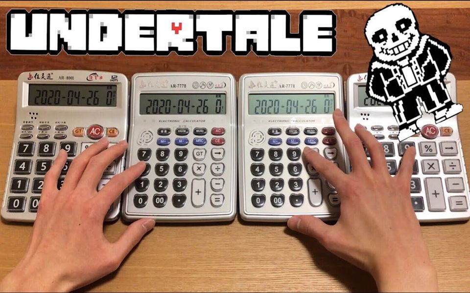 【转载】用四台计算器演奏传说之下Undertale的歌曲Megalovania