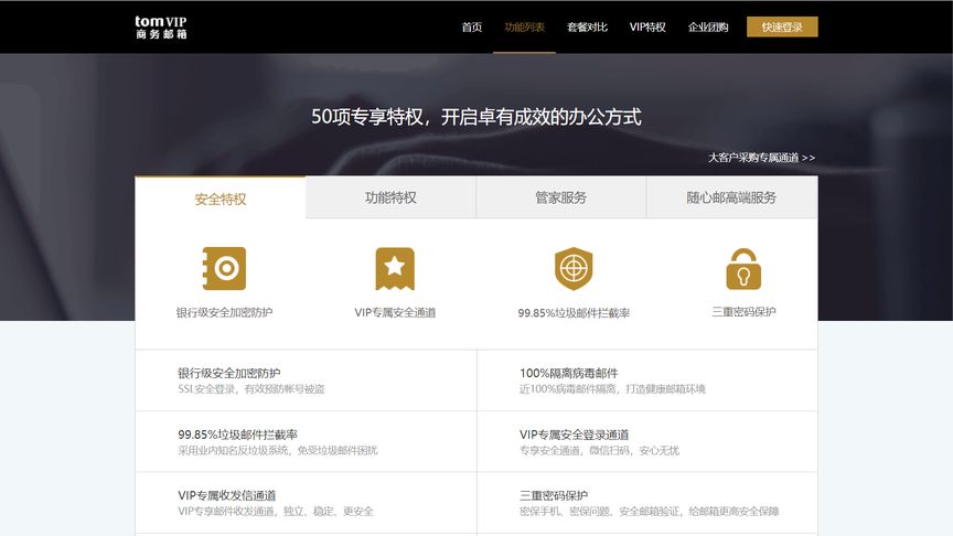 工作用比较正式邮箱,163邮箱特权功能_TOMVIP邮箱