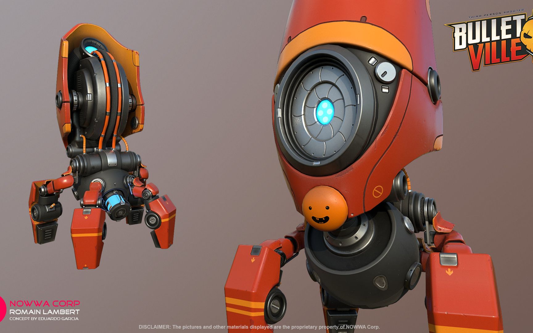 3Dmax小机器人建模制作,pdr流程模型制作