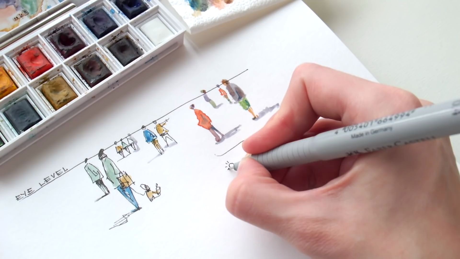 建筑师系列 | 教你如何画漂亮的小人