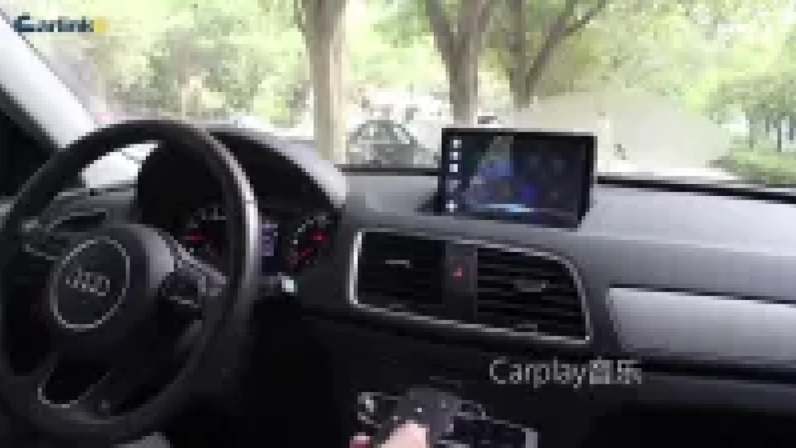 后装Carlinke车连易Carplay,百度Carlife手机互联盒安装效果