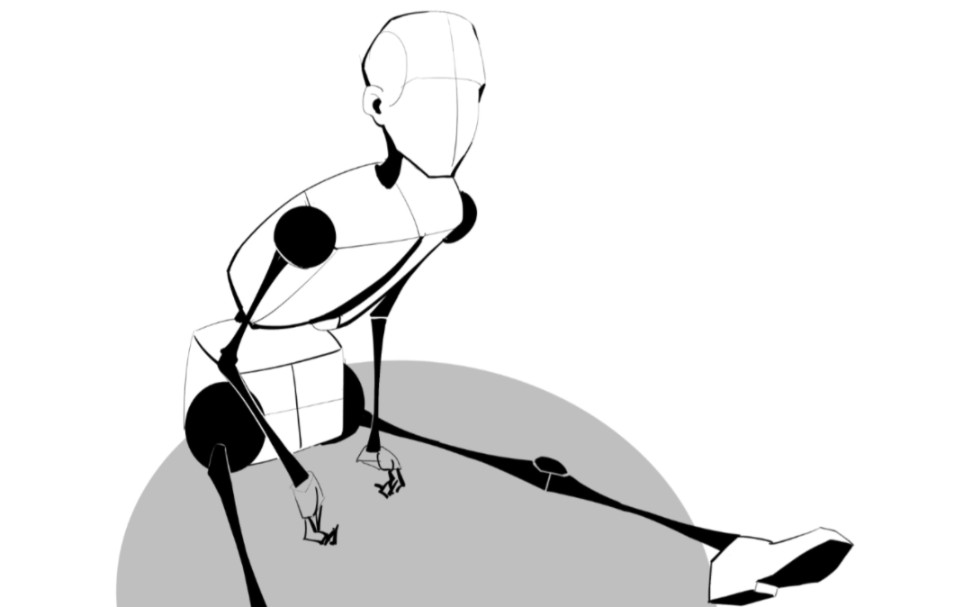 【大木画画】火柴画法,火柴人动态绘画教程～