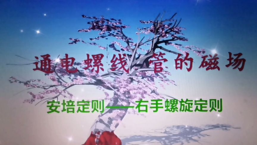 通电螺线管的磁场:安培定则——右手螺旋定则
