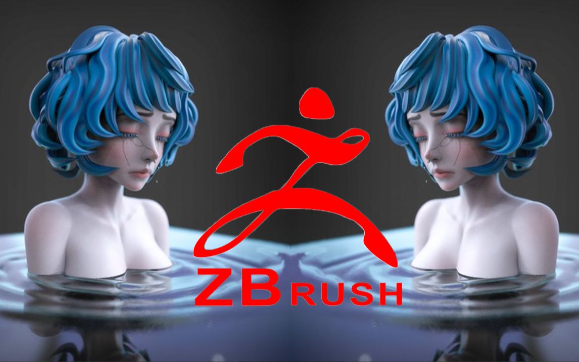 zbrush雕刻,--3D建模软件不是用来做老婆的就毫无意义!哭泣的少女...