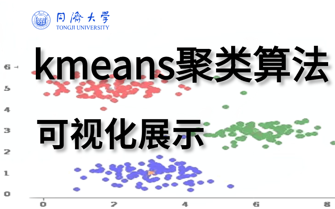 同济大佬【聚类分析】实战教程!kmeans聚类算法可视化展示:无监督...