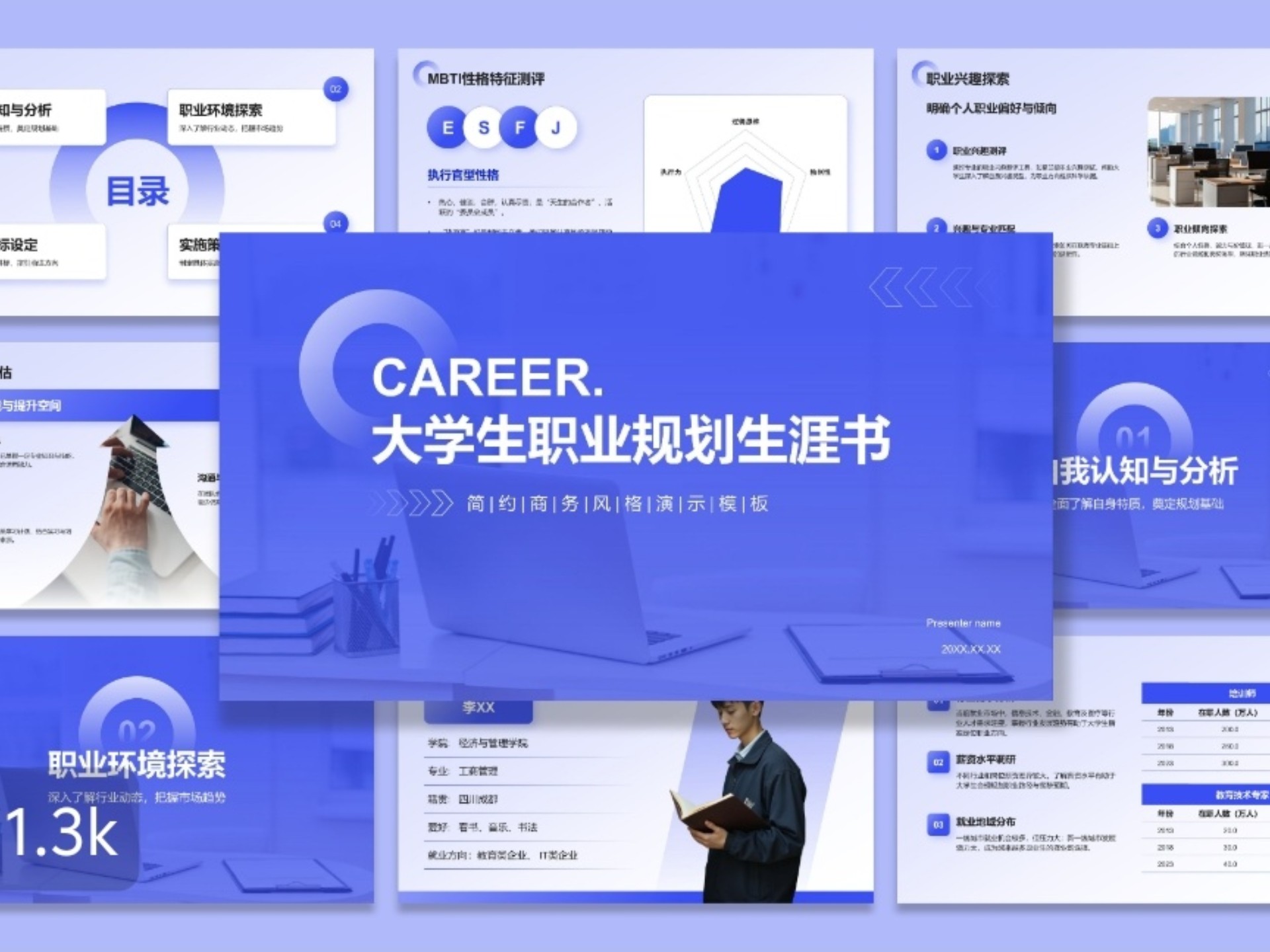 【免费下载】大学生职业生涯规划书ppt模板‼️超实用‼️