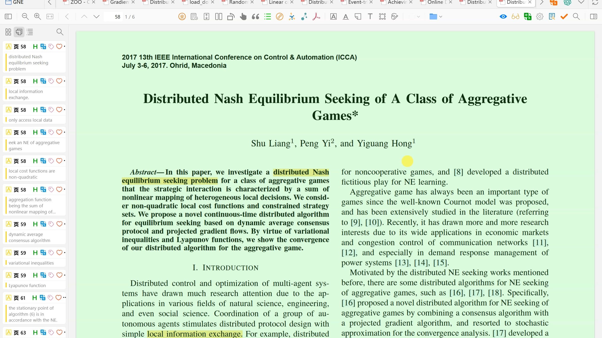 一类聚合博弈的分布式纳什均衡点求解/Python科学计算与论文复现