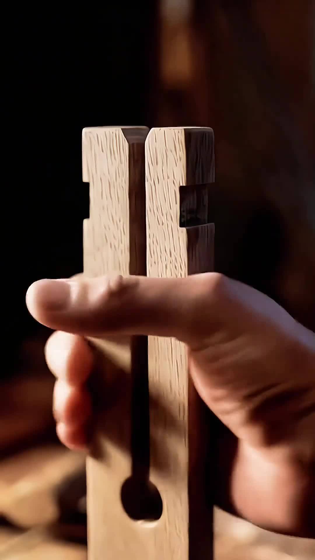 "一切刚刚好"#榫卯结构 #手工 #艺术